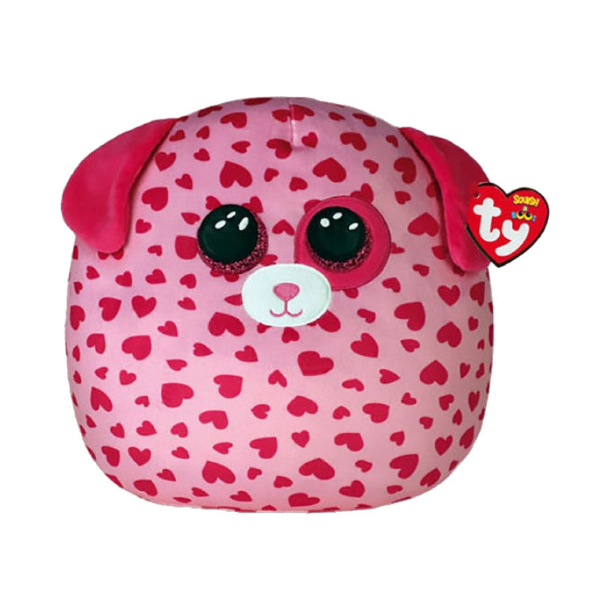 TY Squishy Beanies Tickle Med Hjärtmönster 35 cm | Miixi.se