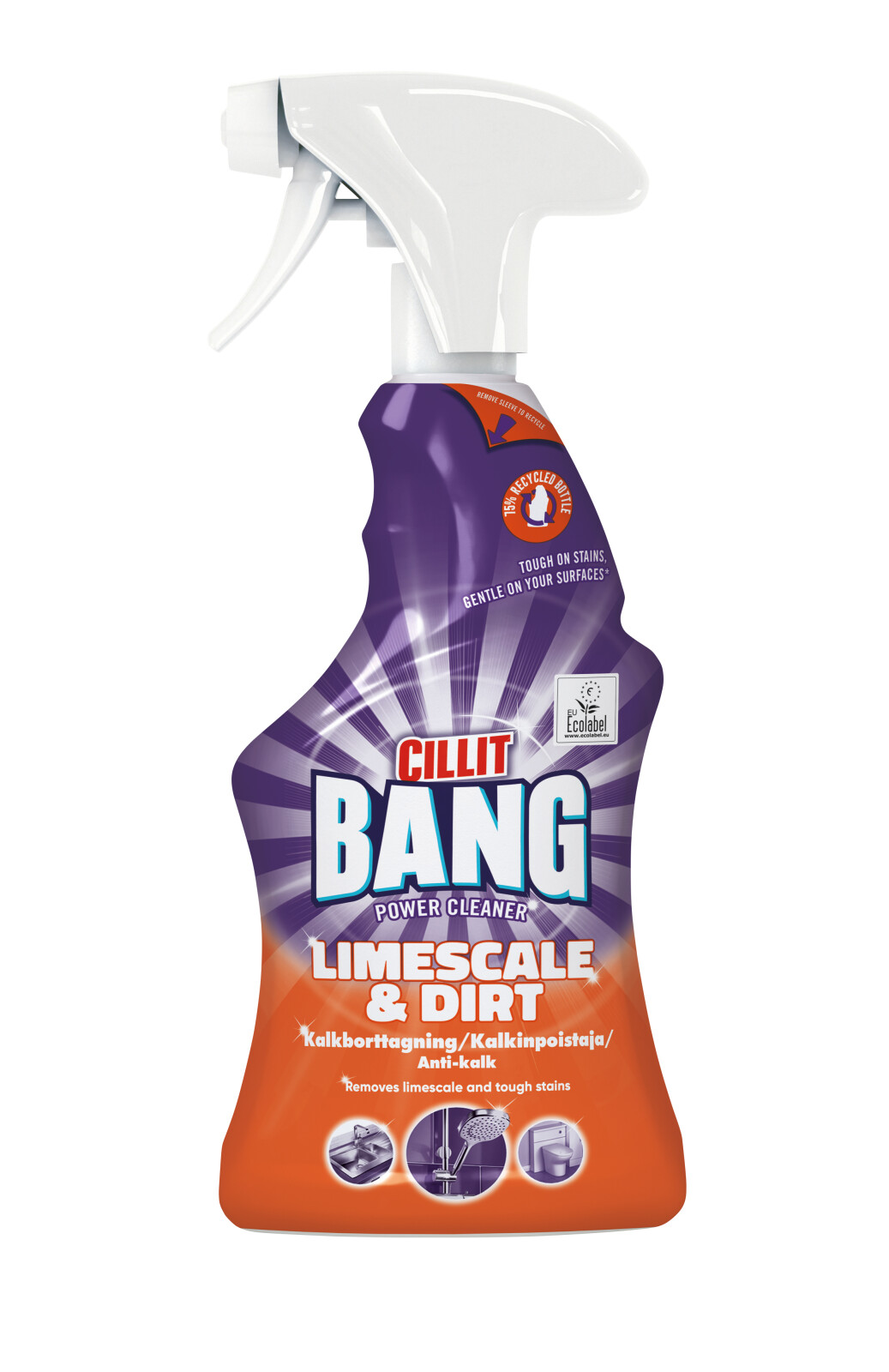 Cillit Bang Rengöringsspray Limescale & Dirt Eco 500ml | Miixi.se