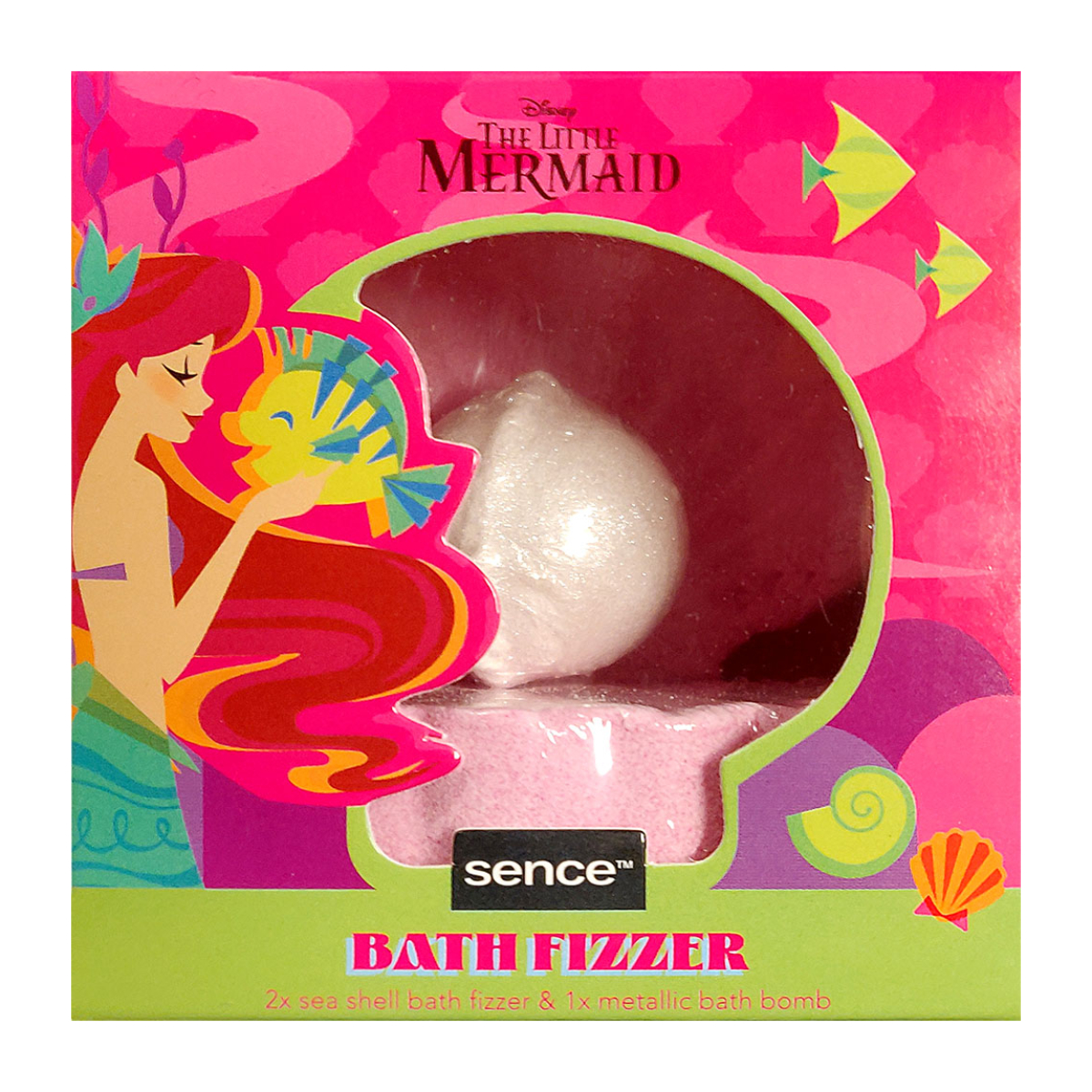 Sence Disney Den Lilla Sjöjungfrun Badbomb 2x60gr Pink | Miixi.se