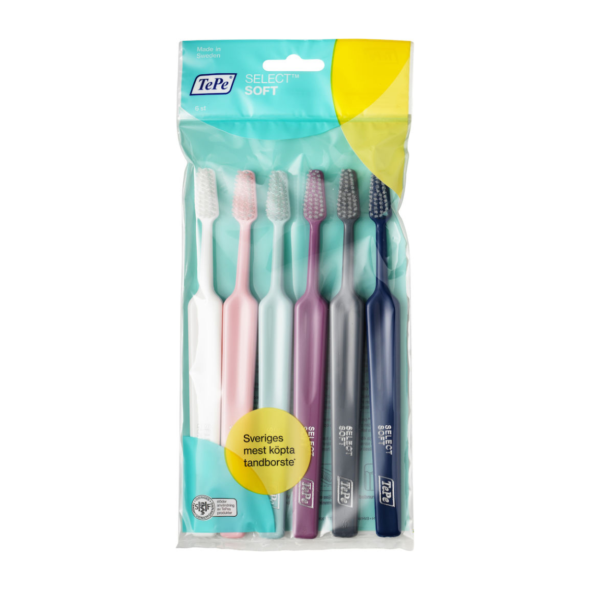 TePe Tandborste Select Soft 6-pack | Miixi.se