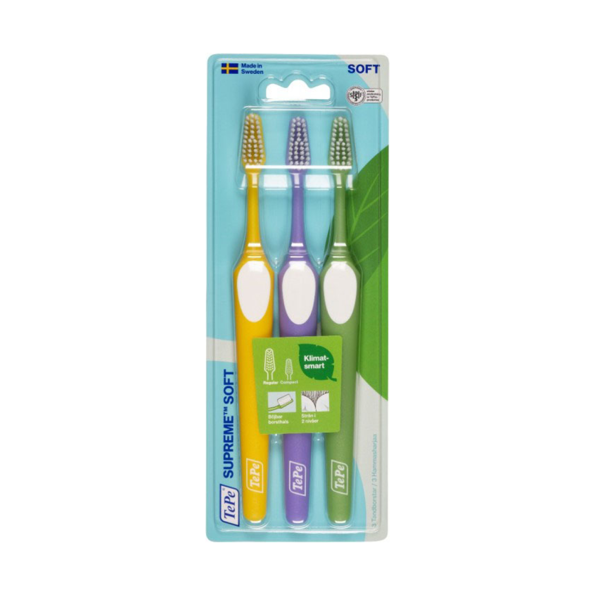 TePe Tandborste Supreme Soft 3-pack | Miixi.se