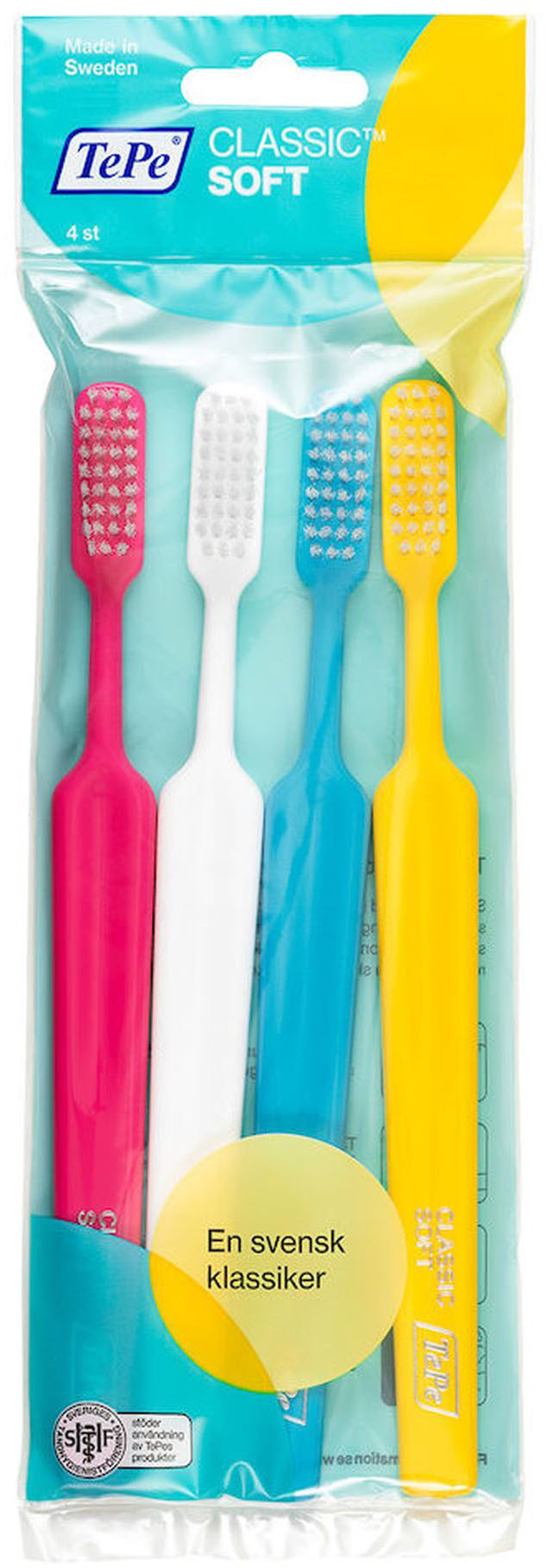 TePe Tandborste Classic Soft 4-pack | Miixi.se